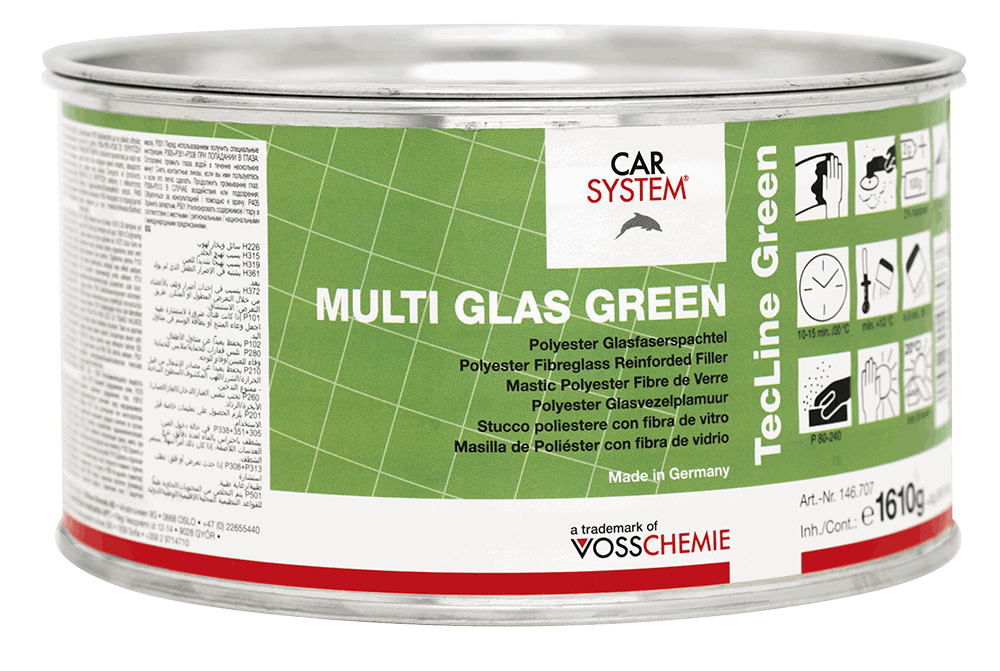 Multi Glas Green Fiber Sparkel 1.65 Kg - Sandtec AS